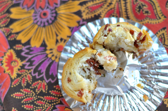 Bacon and Chive Croissant Pinwheels