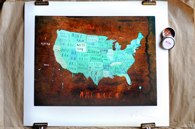 Bourbon & Boots Love: Traveler's Map of America - Heather's Dish