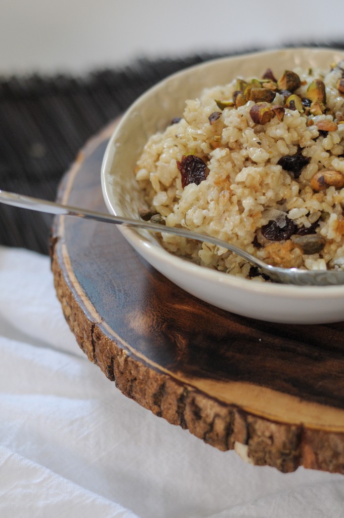 Maple Dijon Sprouted Brown Rice - Heather's Dish
